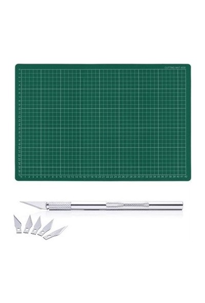 Ümraniye Hobi Sanat A4 Kesme Matı Seti - Kesim Altlığı Kretuar Ümraniye Hobi Sanat A4 Kesme Matı Seti - Kesim Altlığı Kretuar