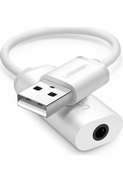 Ugreen USB To 3.5mm Aux Jack Girişli Harici Ses Kartı