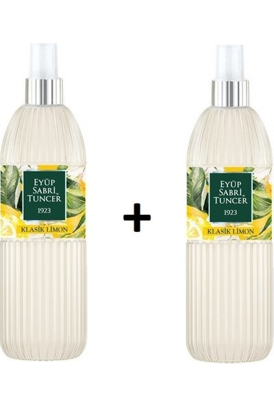 Eyüp Sabri Tuncer Klasik Limon Kolonyası 150 ml Silindir Pet Şişe Sprey 2 Adet