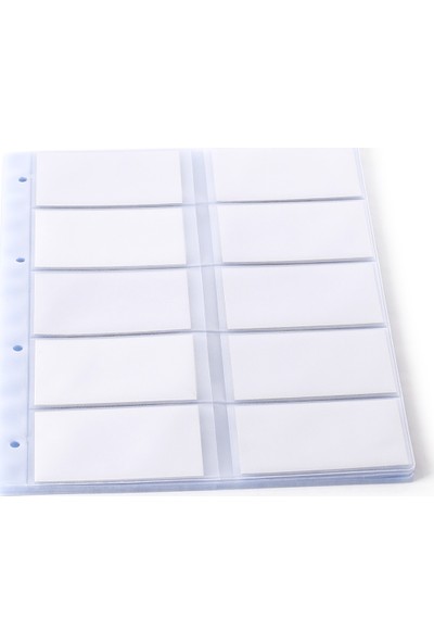 2K Mekanizmalı Kartvizit Albümü Yedeği Şeffaf Geniş 10 Gözlü 21 x 30 cm 2K Mekanizmalı Kartvizit Albümü Yedeği Şeffaf Geniş 10 Gözlü 21 x 30 cm