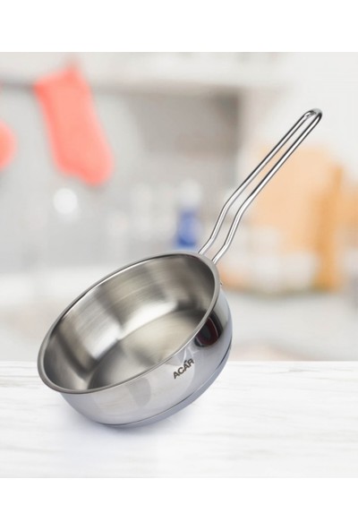 Acar Karat Çelik Basık Kaçerola 16 cm