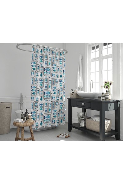 Zethome Jackline Banyo Duş Perdesi 7812 Tek Kanat 1X180X200 Zethome Jackline Banyo Duş Perdesi 7812 Tek Kanat 1X180X200