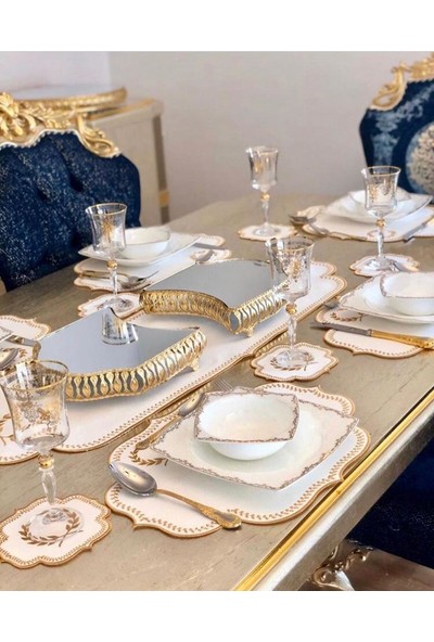 Hifa Amerikan Servis ve Runner Seti - 6 Kişilik