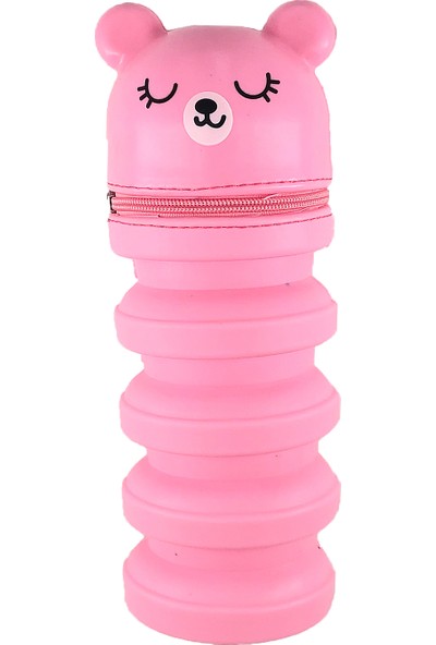 Fly Color Silikon Büyüyüp Küçülebilen Körüklü Kalem Kutusu Pembe Fly Color Silikon Büyüyüp Küçülebilen Körüklü Kalem Kutusu Pembe