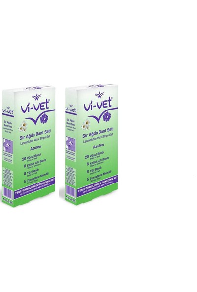 Vivet Sir Ağda Bandı Vücut Azulen ( 2 Li ) Vivet Sir Ağda Bandı Vücut Azulen ( 2 Li )