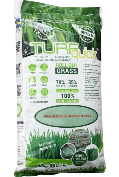 Turfquick Masterlıne Premium 40m2 Turfquıck Tohum, Hazır Çim, Rulo Çim Ekim Kumaşı Turfquick Masterlıne Premium 40m2 Turfquıck Tohum, Hazır Çim, Rulo Çim Ekim Kumaşı