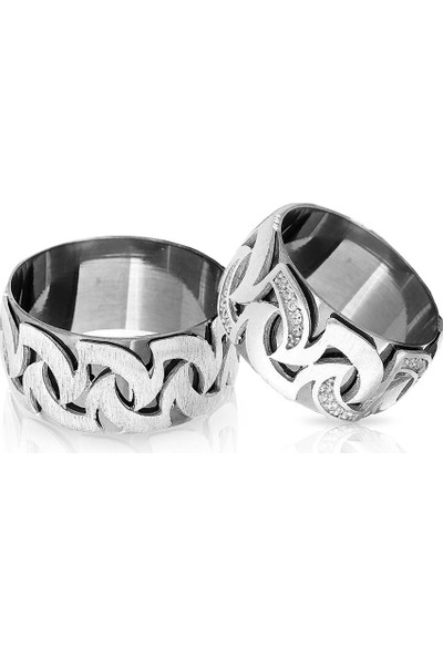 Online Hediye Sepeti Alev Tasarım 925 Ayar Gümüş Çift Alyans Online Hediye Sepeti Alev Tasarım 925 Ayar Gümüş Çift Alyans