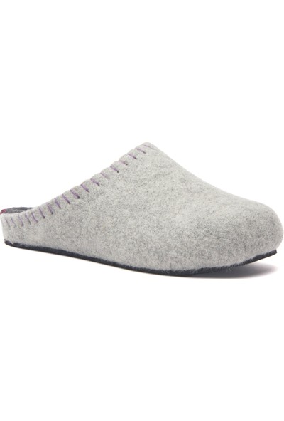 Comfortfüsse Gri Yün Mantar Tabanlı Unisex Terlik-Pine Comfortfüsse Gri Yün Mantar Tabanlı Unisex Terlik-Pine