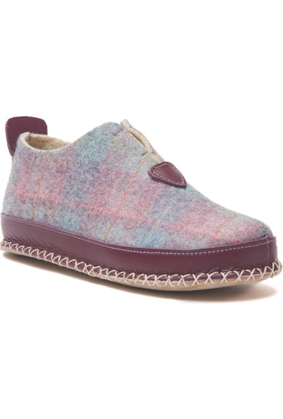 Comfortfüsse Mor Yün Mantar Tabanlı Unisex Ayakkabı-Ivy-Pr