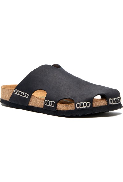 Comfortfüsse Siyah Nubuk Deri Mantar Tabanlı Unisex Sabo-Trudi Comfortfüsse Siyah Nubuk Deri Mantar Tabanlı Unisex Sabo-Trudi