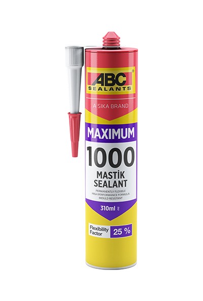 Abc 1000 Maximum Sealants Mastik Beyaz 310 ml Abc 1000 Maximum Sealants Mastik Beyaz 310 ml