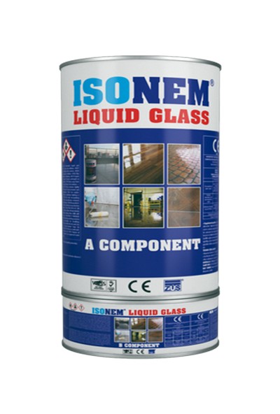 Isonem Lıquıd Glass Sıvı Cam-Şeffaf ve Parlak Su Izolasyonu 2 kg Set