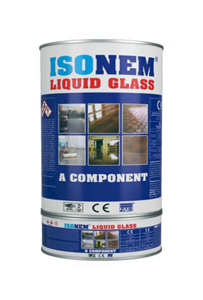 Isonem Lıquıd Glass Sıvı Cam-Şeffaf ve Parlak Su Izolasyonu 4 kg Set