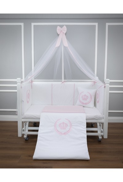 Maya Baby Royal Uyku Seti 80 x 140 cm Pembe Cibinlikli Maya Baby Royal Uyku Seti 80 x 140 cm Pembe Cibinlikli