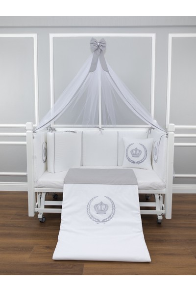 Maya Baby Royal Uyku Seti 80 x 140 cm Gri Cibinlikli Maya Baby Royal Uyku Seti 80 x 140 cm Gri Cibinlikli