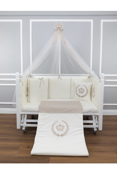 Maya Baby Royal Uyku Seti 70 x 130 cm Taş Rengi Cibinlikli Maya Baby Royal Uyku Seti 70 x 130 cm Taş Rengi Cibinlikli