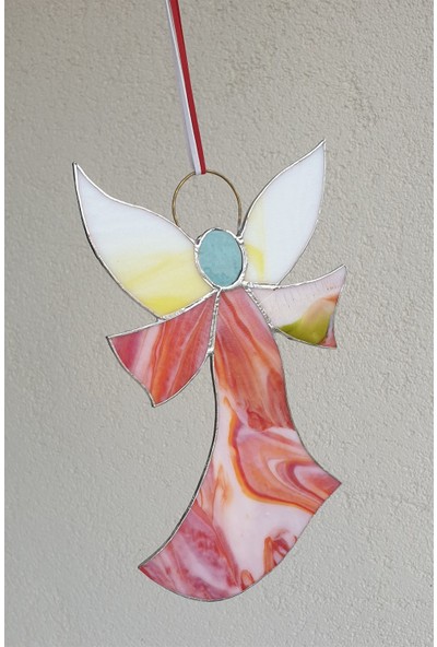 Markakanvas Pembe Melek Cam Vitray 25X16CM