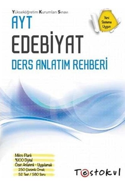 Testokul Ders Anlatım Rehberi AYT Edebiyat