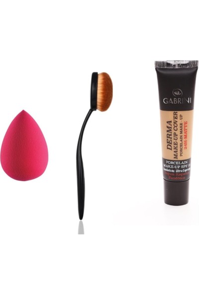 Gabrini Derma Cover Fondöten 102 - Kaşık Fırça Orta Boy- Fondöten Süngeri Seti 58522 Gabrini Derma Cover Fondöten 102 - Kaşık Fırça Orta Boy- Fondöten Süngeri Seti 58522