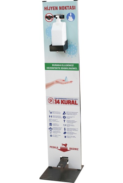 Damping Pedallı Dezenfektan Standı 120 cm