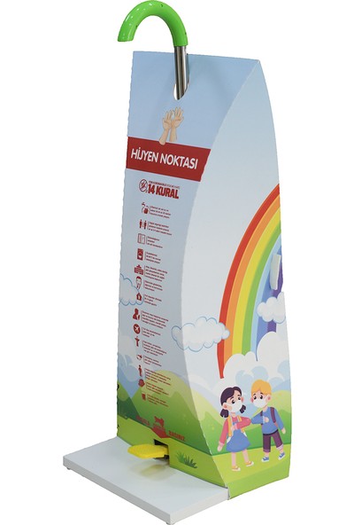 Damping Pedallı Dezenfektan Standı 80 cm