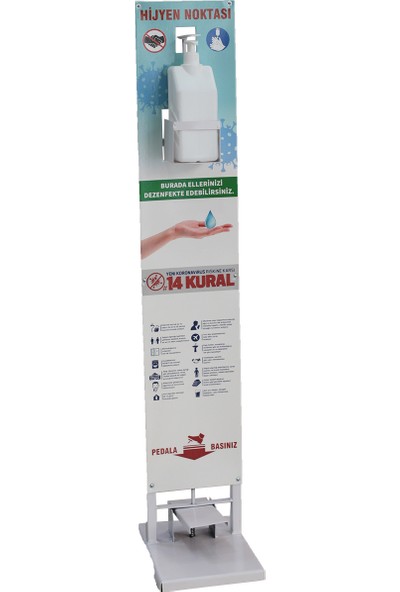 Damping Pedallı Dezenfektan Standı 110 cm