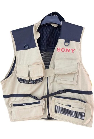 Utp Sony Gri Fotoğrafçı Yeleği Xxl Beden