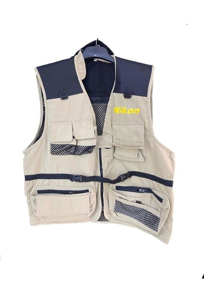 Utp Nikon Gri Fotoğrafçı Yeleği Xxl Beden