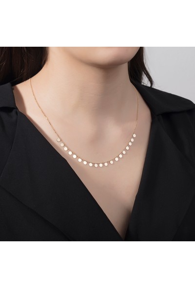 Perla Kuyumculuk 14 Ayar Pullu Kolye Perla Kuyumculuk 14 Ayar Pullu Kolye