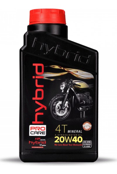 Hybrid 4t 20W40 Mineral Motosiklet Yağı 1 lt Hybrid 4t 20W40 Mineral Motosiklet Yağı 1 lt