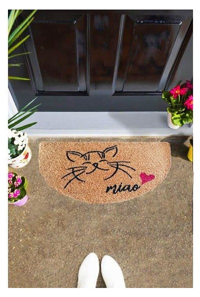 Giz Home Koko Kapı Paspası 35X60 Miao Kedi Giz Home Koko Kapı Paspası 35X60 Miao Kedi