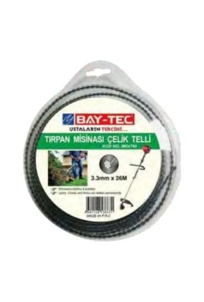Baytech Tırpan Misinası Çelik Telli 3,3*26 mt Baytech Tırpan Misinası Çelik Telli 3,3*26 mt