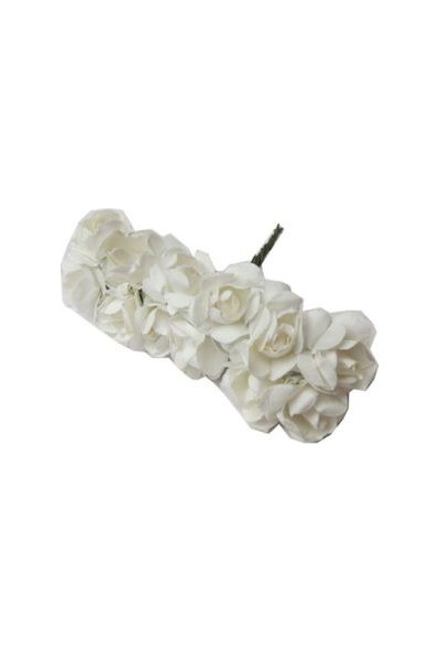 Nikah Şekeri Market 144 Adet Kağıt Gül Beyaz Kına Nikah Nişan Hediyelik Süsleme Malzemesi Nikah Şekeri Market 144 Adet Kağıt Gül Beyaz Kına Nikah Nişan Hediyelik Süsleme Malzemesi