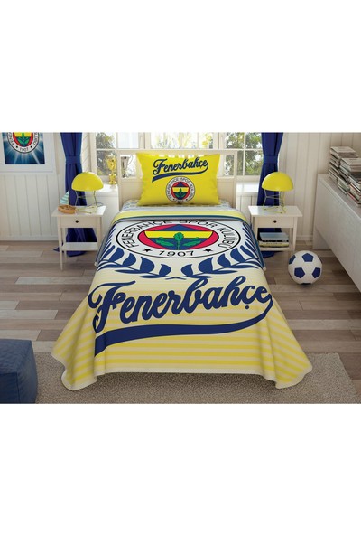 Taç - Fenerbahçe Yellow Lisanslı Tek Kişilik Pike Takımı Taç - Fenerbahçe Yellow Lisanslı Tek Kişilik Pike Takımı