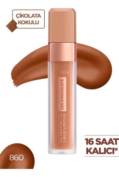 L'Oréal Paris Les Chocolats Likit Mat Ruj 860 Ginger Bomb L'Oréal Paris Les Chocolats Likit Mat Ruj 860 Ginger Bomb