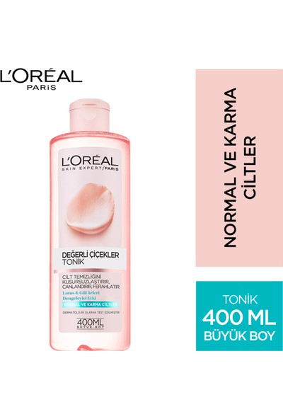 L'Oréal Paris Değerli Çiçekler Tonik Normal ve Karma Ciltler L'Oréal Paris Değerli Çiçekler Tonik Normal ve Karma Ciltler