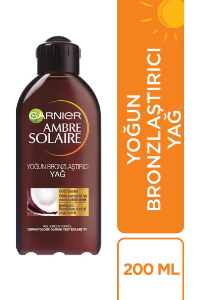 Garnier Ambre Solaire Yoğun Bronzlaştırıcı Yağ GKF2 200ML Garnier Ambre Solaire Yoğun Bronzlaştırıcı Yağ GKF2 200ML