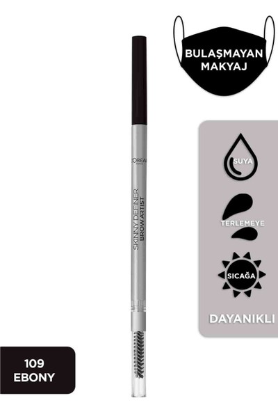 L'Oréal Paris Brow Artist Skinny Definer Kaş Kalemi - 109 Ebony L'Oréal Paris Brow Artist Skinny Definer Kaş Kalemi - 109 Ebony
