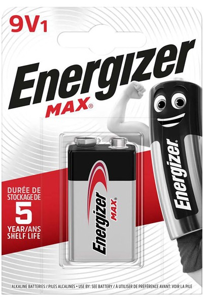 Energizer Enr Max Alk 9V Bp1