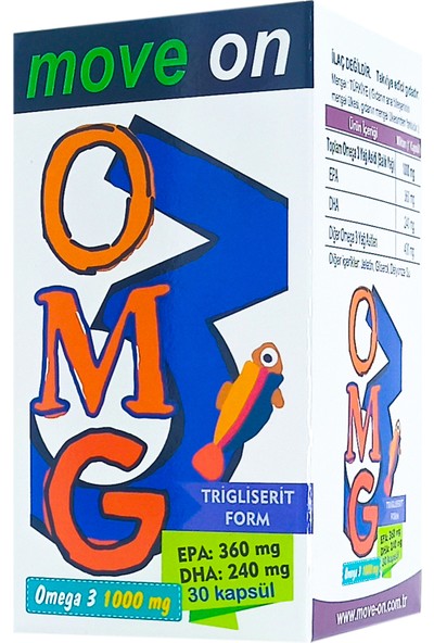 Move On OMEGA 3 1000 mg EPA 360 /DHA 240. Balık Yağı. SKT: 2023 Move On OMEGA 3 1000 mg EPA 360 /DHA 240. Balık Yağı. SKT: 2023