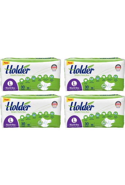 Holder Hasta Bezi Bel Bantlı Tekstil Yüzey Large 100-150 cm 120LI Paket Large Holder Hasta Bezi Bel Bantlı Tekstil Yüzey Large 100-150 cm 120LI Paket Large