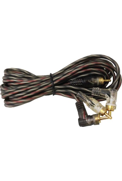 Rose Rc-44-2,5m 2rca-2rca Oto Anfı Kablosu (Bır Tarafı L Jaklı)-2,5m