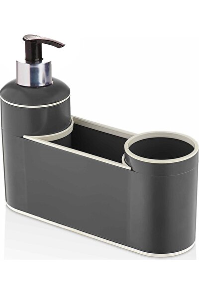 Sun Plastik Sun Plast SB-763 Evye Düzenleyici Sıvı Sabunluk Süngerlik Gri Sun Plastik Sun Plast SB-763 Evye Düzenleyici Sıvı Sabunluk Süngerlik Gri