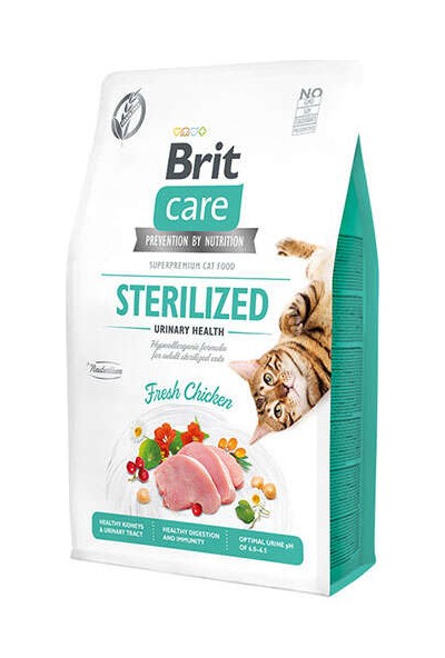 Brit Care Sterilised Tavuk Etli Tahılsız Kısırlaştırılmış Kedi Maması 2 kg Brit Care Sterilised Tavuk Etli Tahılsız Kısırlaştırılmış Kedi Maması 2 kg