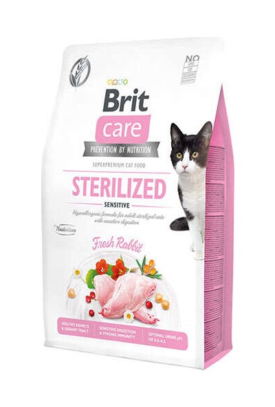 Brit Care Sterilised Tavşan Etli Tahılsız Kısırlaştırılmış Kedi Maması 2 kg