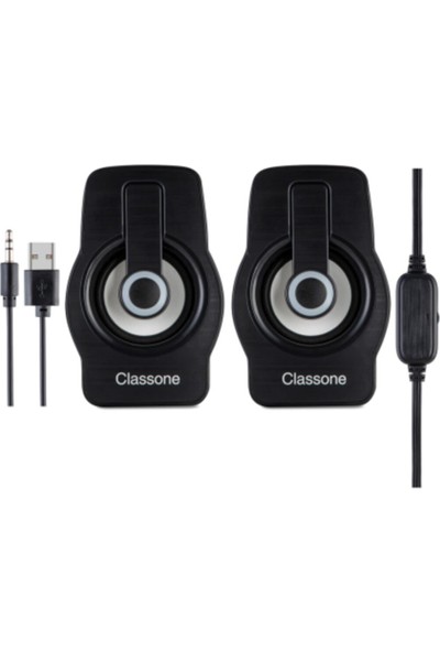 Classone X1 Black Rgb Gaming Hoparlör