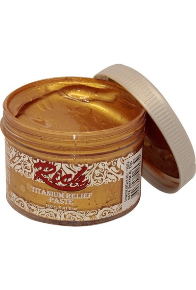 Rich Titanyum Rölyef Pasta 160 cc Antik Altın 5516 Rich Titanyum Rölyef Pasta 160 cc Antik Altın 5516