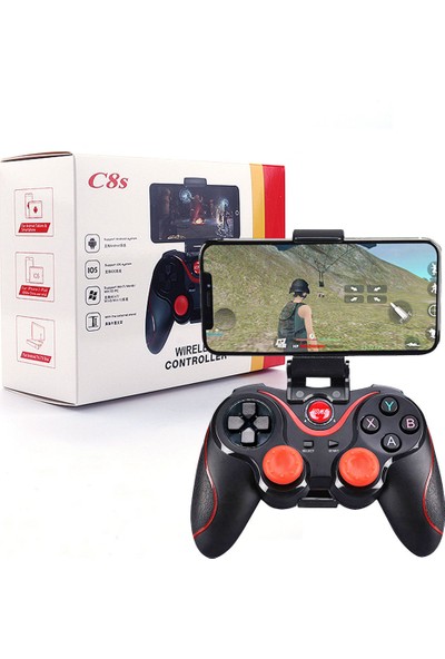 Madepazar C8S Wireless Kablosuz Oyun Kolu Bluetooth Joystick Gamepad Madepazar C8S Wireless Kablosuz Oyun Kolu Bluetooth Joystick Gamepad