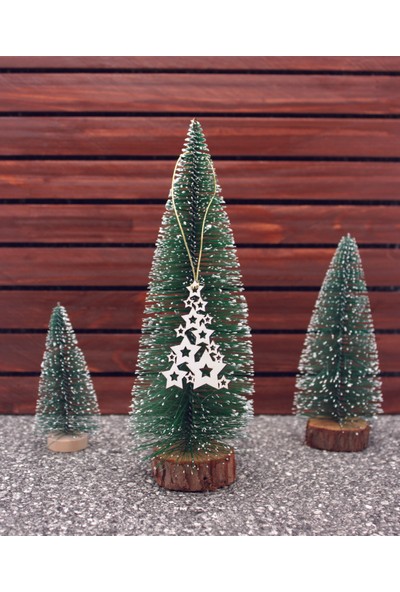 Lora Wedding 6cm Simli Ipli Yılbaşı Ağacı Süsü (6 Adet)