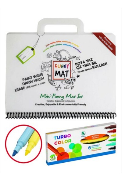 Akademi Çocuk Funny Mat Mini Set + Kalem AK1146